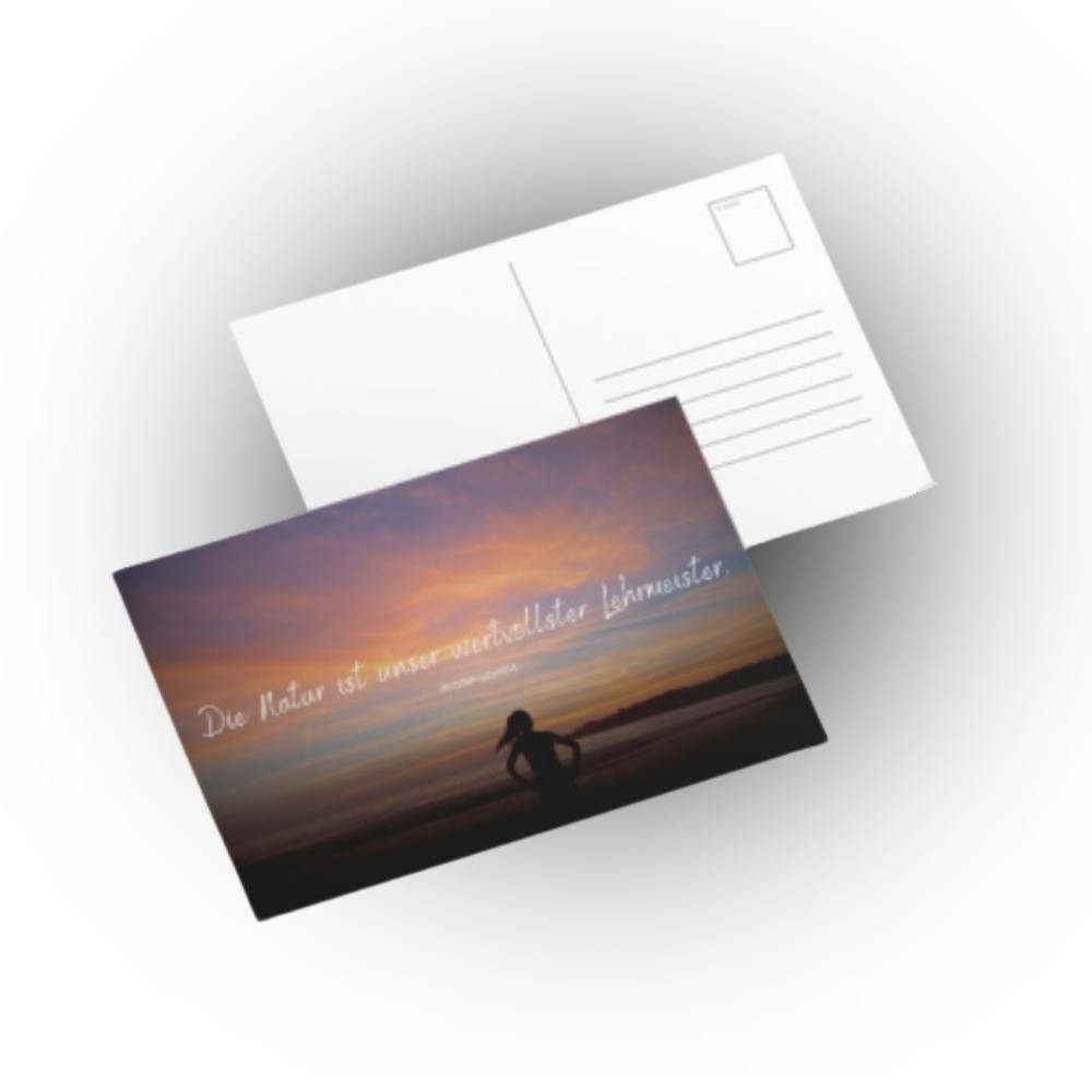 Motivations-Postkarte -Für mehr Lebensfreude!- Borntolive.net